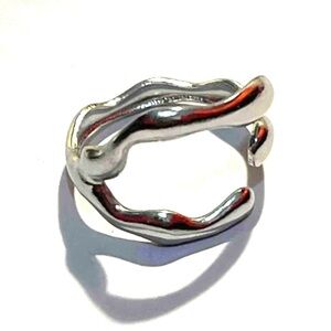 Jewelry | Melting Metal Dripping Droplet Blood Liquid Water Goth Edgy ...